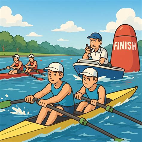 Steve 연재 조정漕艇 Rowing 100배 즐기기 1150 조정의 규칙과 심판 기준 1 조정 경기는 일반적으로 2000m 직선 코스에서 진행됩니다 2
