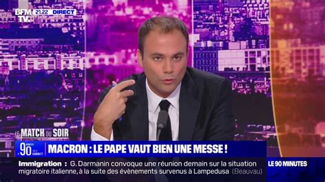 Charles Consigny sur la présence d Emmanuel Macron à la messe du pape