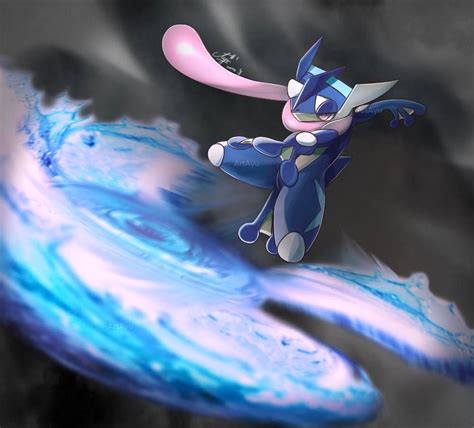 Greninja Water Shuriken By Art Ayu On Deviantart