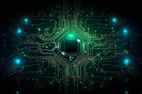 Premium Ai Image Data Technology Background Abstract Background Connecting Dots And Lines On