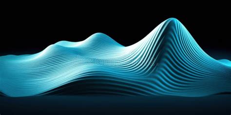Abstract Background With 3d Wave Generative Ai Stock Illustration