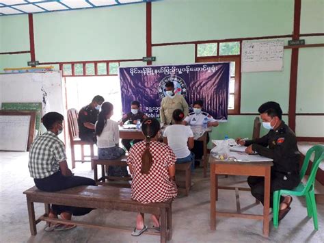 မိုင်းပန်မြို့နယ် ဝိုးလိုင်းကျေးရွာအုပ်စု၌ နိုင်ငံသားစိစစ်ရေးကတ်ပြားန