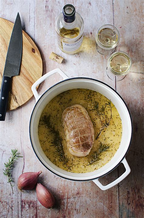 Rôti de veau au romarin sauce vin blanc échalote Douce Addiction