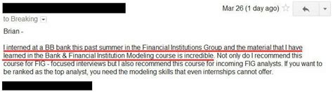 Bank Modeling FIG Modeling Insurance Modeling BIWS