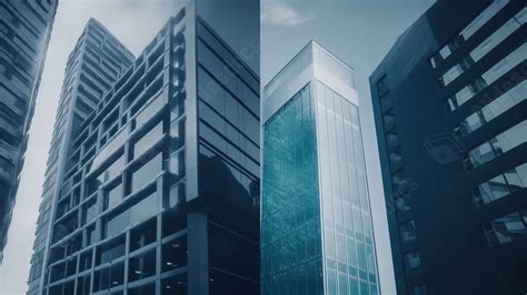 Building High Rise Business Powerpoint Background For Free Download