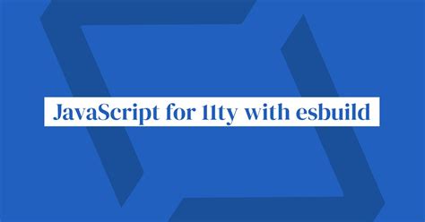 Javascript For 11ty With Esbuild Sean C Davis
