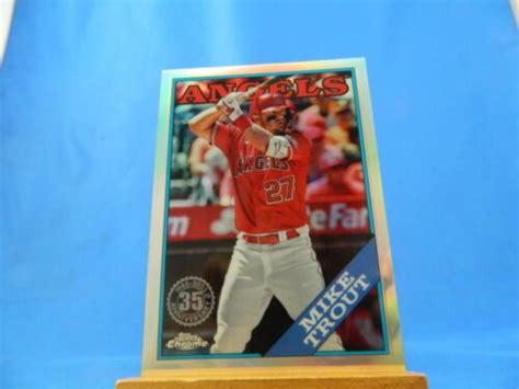 Mike Trout Topps Chrome 2023 1988 35 Years 35th Anniversary Refractor