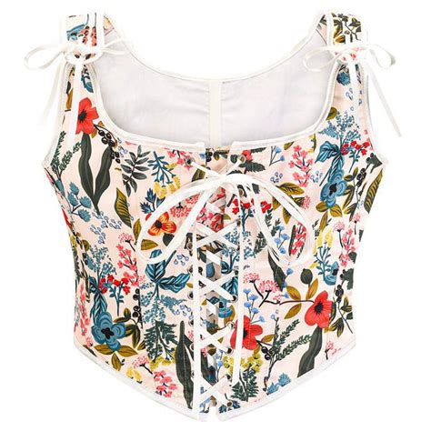 Womens Sexy Vintage 1920s Renaissance Lace Trim Corset Bustier Hiipps