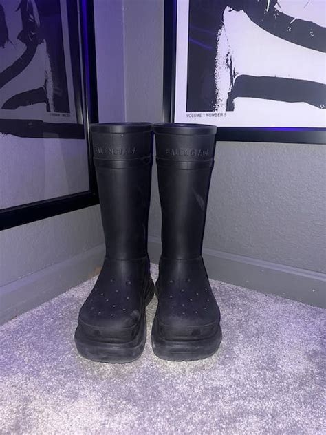 Balenciaga Balenciaga Croc Boots Grailed