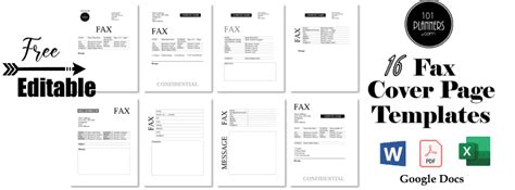 Printable Fillable Fax Cover Sheet Template Pdf