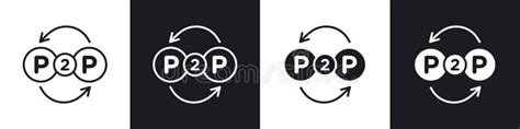 Peer To Peer Icon Stock Vector Illustration Of Sharing 341277567