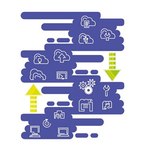 Premium Vector Cloud Computing Network Set Icons