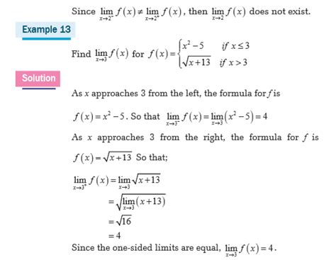 Section Unit 5limits Of Polynomial Rational And Irrational Functions Subsidiary Mathematics