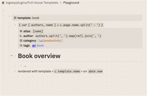 GitHub Stdword Logseq Full House Plugin Logseq Templates You Will Really Love