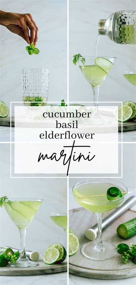 Cucumber Vodka Elderflower Cocktail