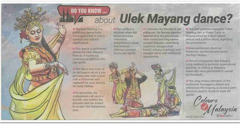 Do You Know About Ulek Mayang Dance Jurnal Shikin Razali