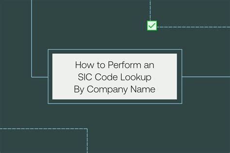 how to perform an sic code lookup by company name
