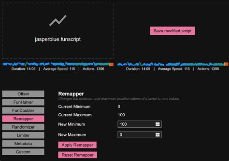 how to invert a script using general eroscripts