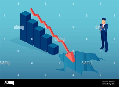 Bankruptcy Recession And Financial Crisis Concept Vector Of A