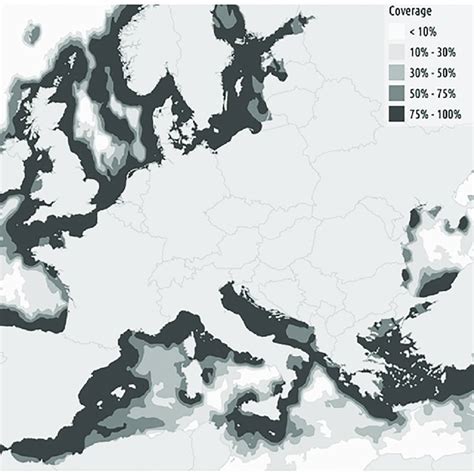 Assessment Of The AIS Data Coverage The Map Displays The Median Of