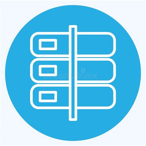 Icon Storage Suitable For Mobile Apps Symbol Blue Eyes Style Simple Design Editable Design