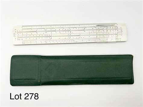 At Auction Vintage Faber Castell Slide Rule With Addiator