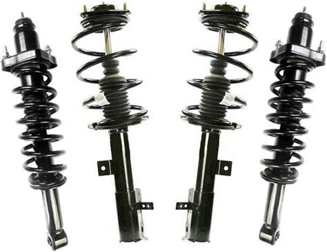 Front And Rear Complete Shock Spring Struts Compatible With