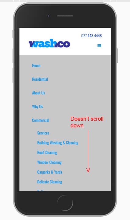Mobile Navigation Being Clipped Won T Scroll Down General Forum