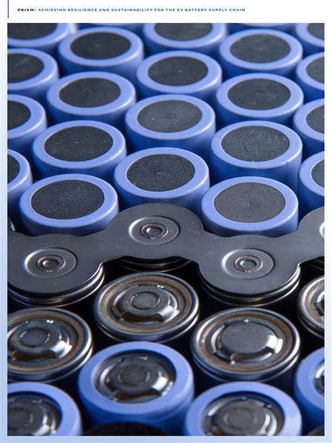 Achieving Resilience And Sustainability For The Ev Battery Supply Chain