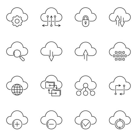 Cloud Computing Icon Illustrations Royalty Free Vector Graphics And Clip Art Istock