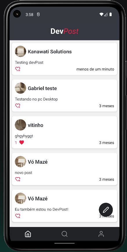 GitHub Gkanawati DevPost Dev Post Rede Social Completa Para
