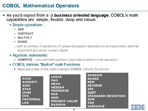 Ibm Software Group Enterprise Cobol Education Using
