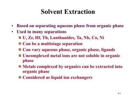 Ppt Solvent Extraction Powerpoint Presentation Free Download Id