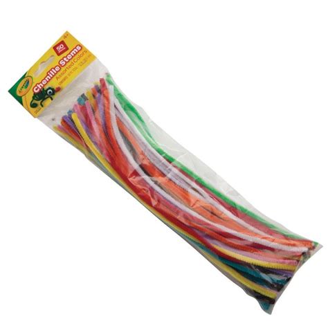Buy Crayola Chenille Stems 12 Assorted Colors Pack Of 50 At Sands
