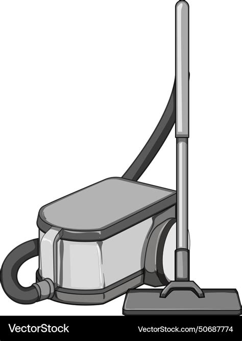 Bucket Electric Broom Cartoon Royalty Free Vector Image