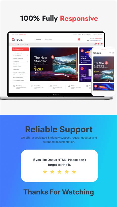 Onsus Electronics E Commerce Html Template Themes And Templates