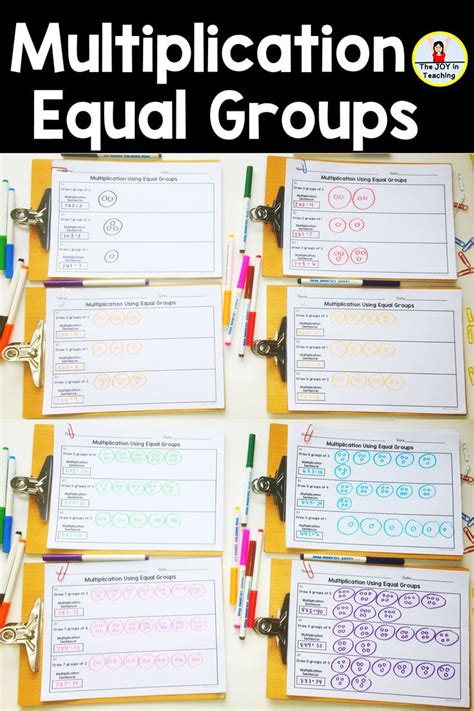 Multiplication Using Equal Groups Worksheet Multiplication Equality