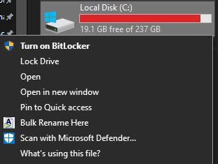 Windows Bitlocker Has Replaced Open At Top Of Context Menu Super User