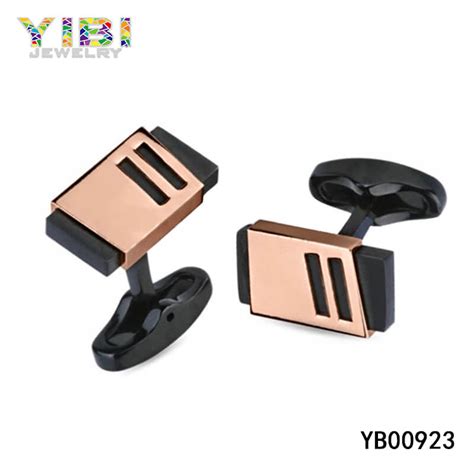 Stainless Steel Rose Gold Plated Cufflinks Stainless Steel Jewelry