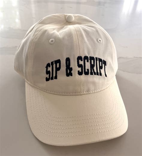 Sip And Script Collegiate Hat Sip And Script