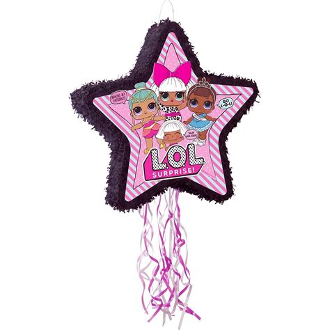 Lol Surprise Star Shaped Pull String Pinata Discount Party Supplies