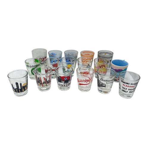 Vintage Shot Glasses Etsy