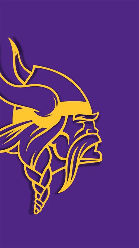 Minnesota Vikings Logo On Purple Background