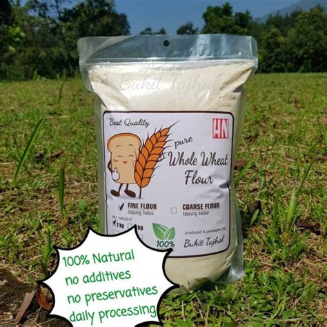 Promo Whole Wheat Soft Flour 2 Kg Tepung Gandum Utuh Halus 2 Kg
