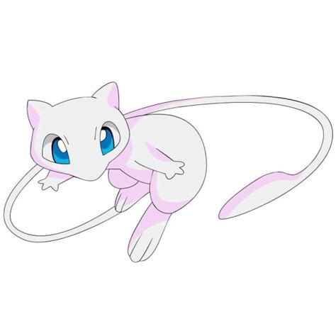 Coloriage Mew Pokemon Mignon à Imprimer