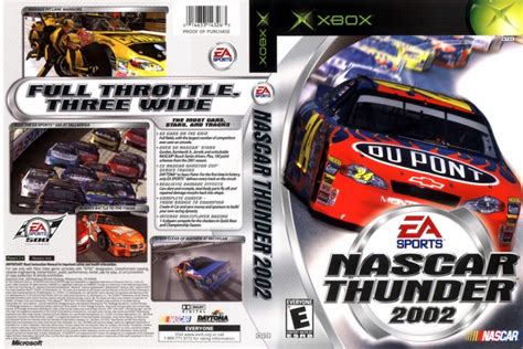 Nascar Thunder 2002 Bc Xbox Original Videogamex