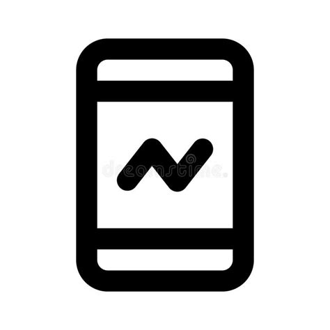Data Chart Inside Mobile Showing Vector Of Mobile Data Analysis In Trendy Style Stock Vector