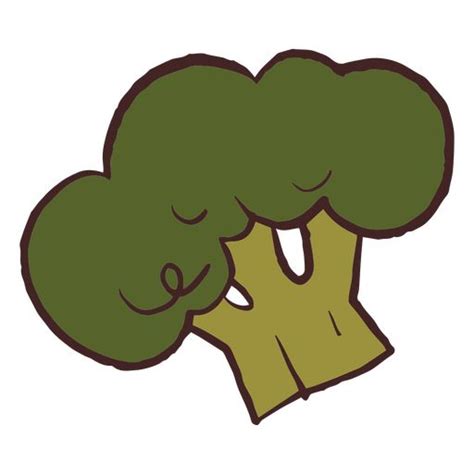 Simple Drawing Of Broccoli PNG Design