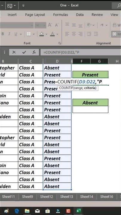 Excel🔥how To Use Countif Function🔥excel Tips And Tricks Shorts Computer Skills Tricks