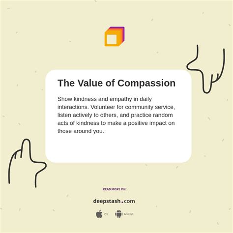 The Value Of Compassion Deepstash